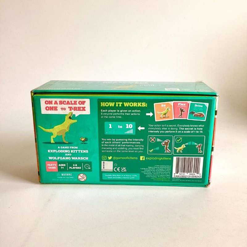Jual Opened - On A Scale Of One To T-rex Board Game No Retur - B Di ...