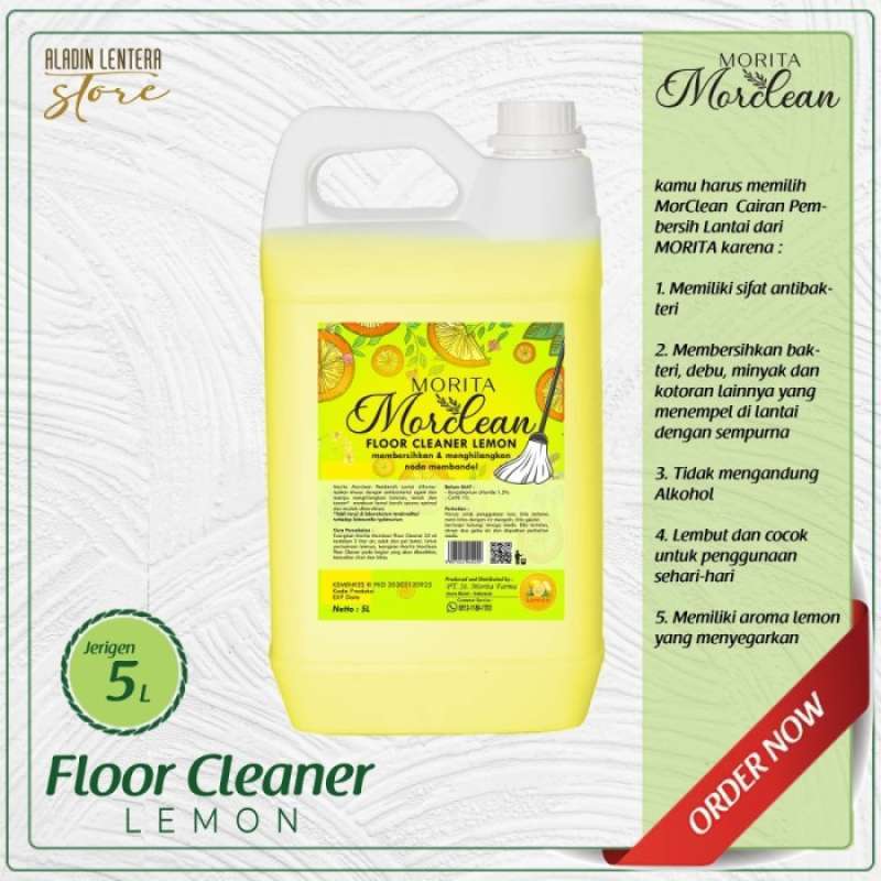 Promo Morclean Floor Cleaner - 5l Diskon 23% Di Seller Albeta Store ...