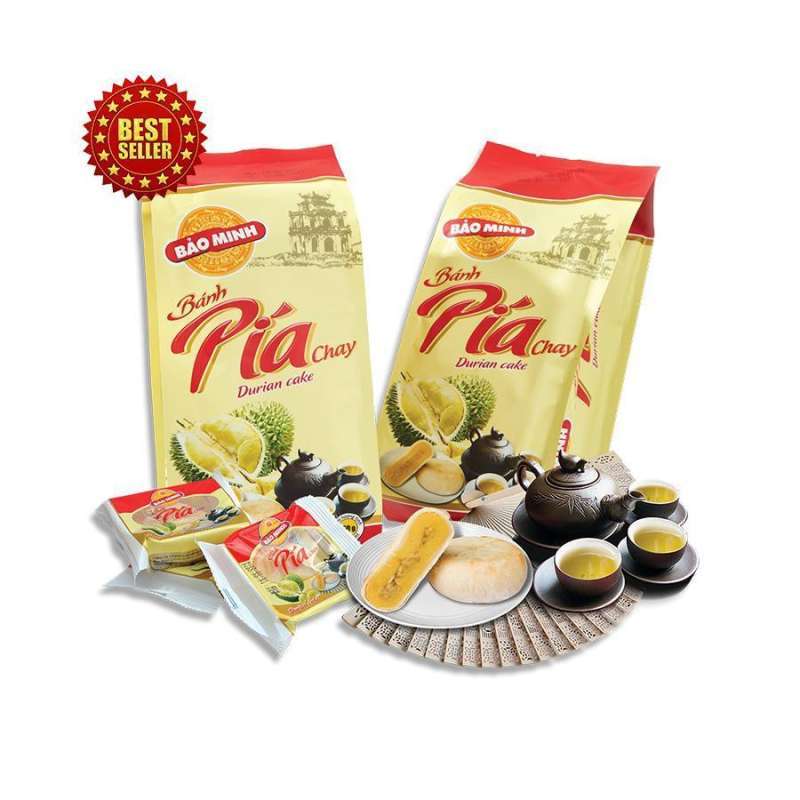 Promo Pia Durian Vietnam Banh Pia Chay 300gr Vegetarian Diskon 4% Di ...
