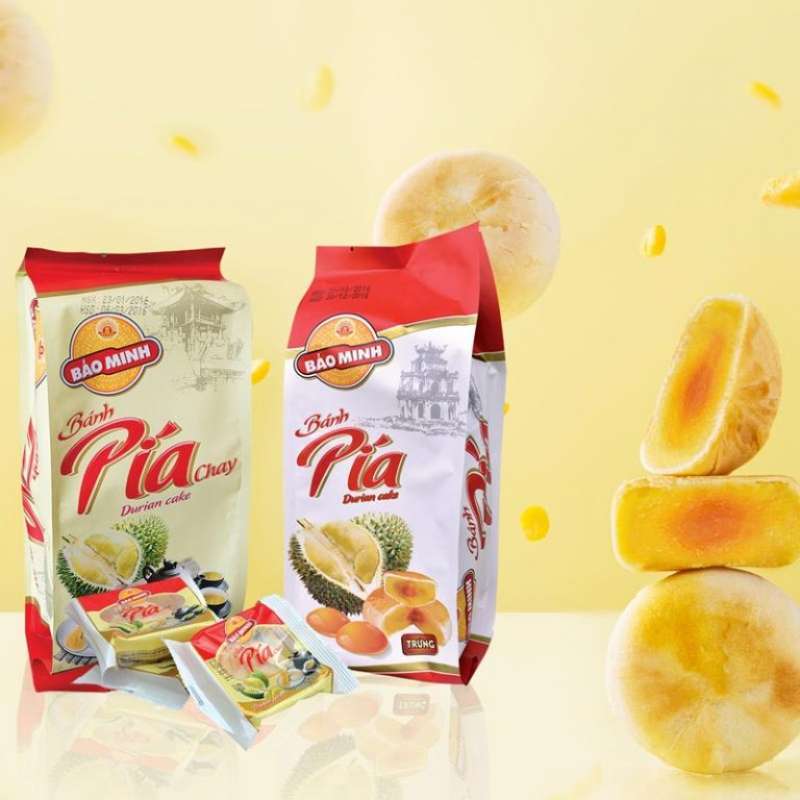 Promo Pia Durian Vietnam Banh Pia Chay 300gr Vegetarian Diskon 4% Di ...