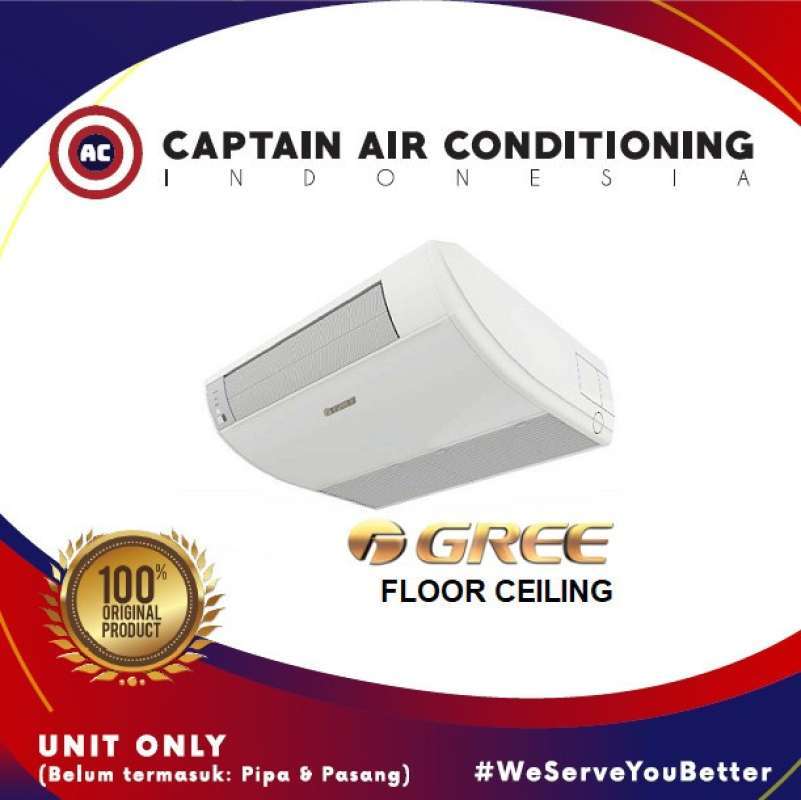 Jual Gree Ac Floor Ceiling Gu-160zd/a-k 6.6 Pk Non Inverter Di Seller ...