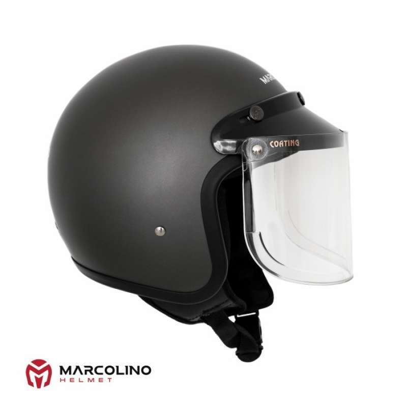 Promo Helm Bogo Retro Marcolino Putih Glossy Sni Flat Visor By Jmc ...
