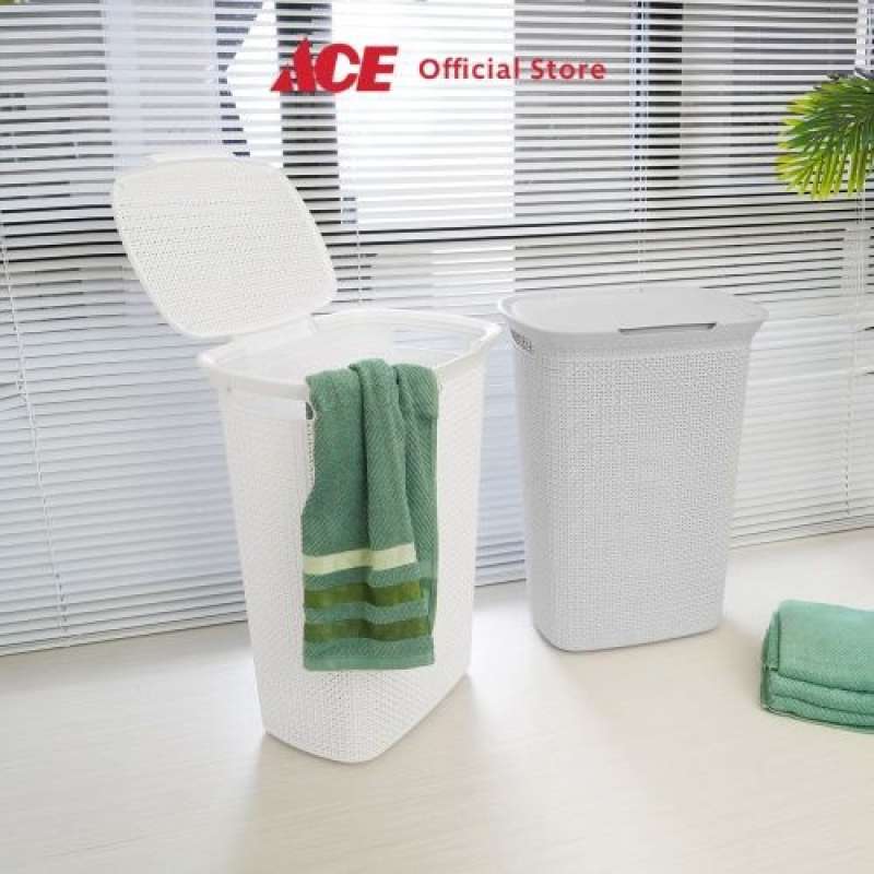 Promo Ace - Ezy Storage 57 Ltr Keranjang Laundry Dengan Tutup - Abu-abu ...