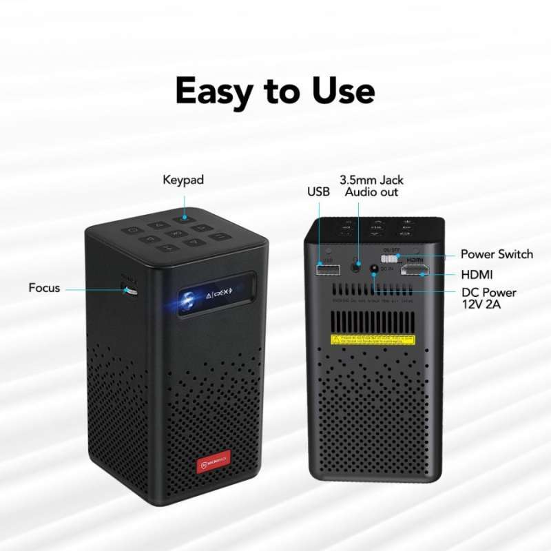 Jual Micropack Mpj-01 - Smart Projector Portable Include Battery ...