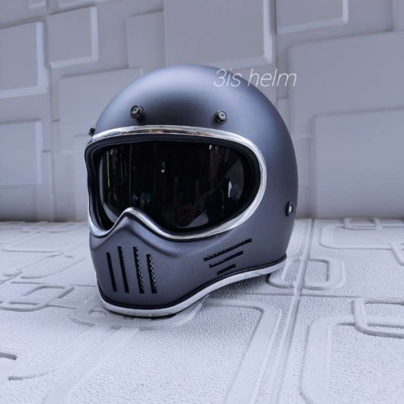 Promo Helm Custom Cakil M30 Retro Japstyle Klasik Vintage Full Face ...