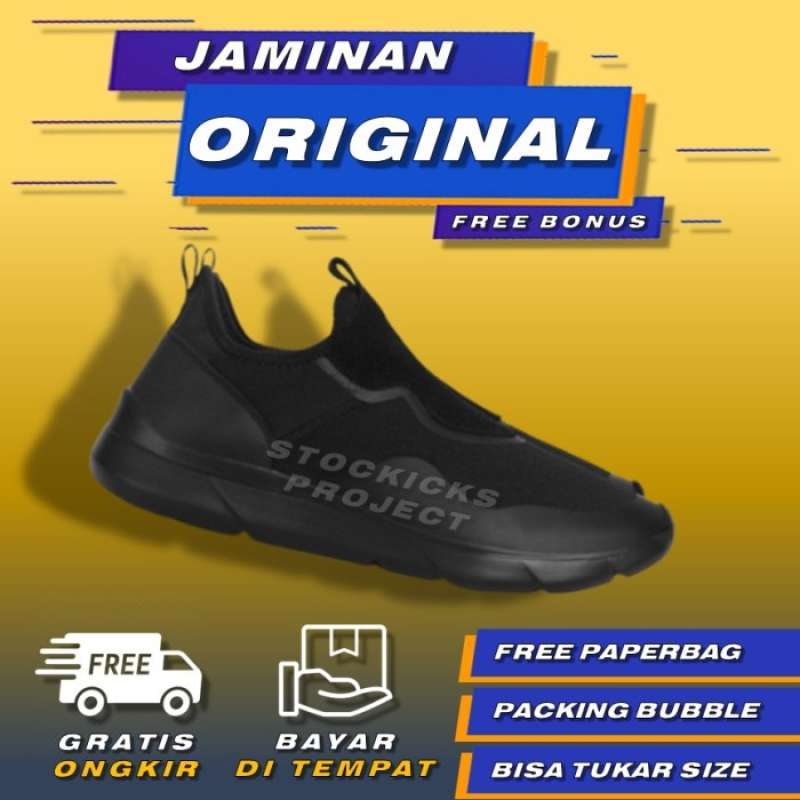 Promo Sepatu Kalvert Racer 2.0 Full Black Sepatu Sneakers Sport Kalvert ...