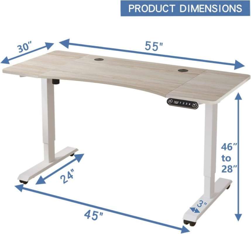 Promo 140cm 55 Sebuah Meja Yang Dapat Mengubah Ketinggian U Shape ...