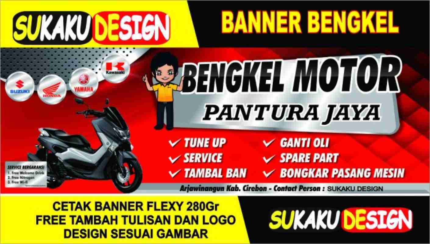 Promo Spanduk / Banner Usaha Bengkel Motor Diskon 23% Di Seller Gayeng ...