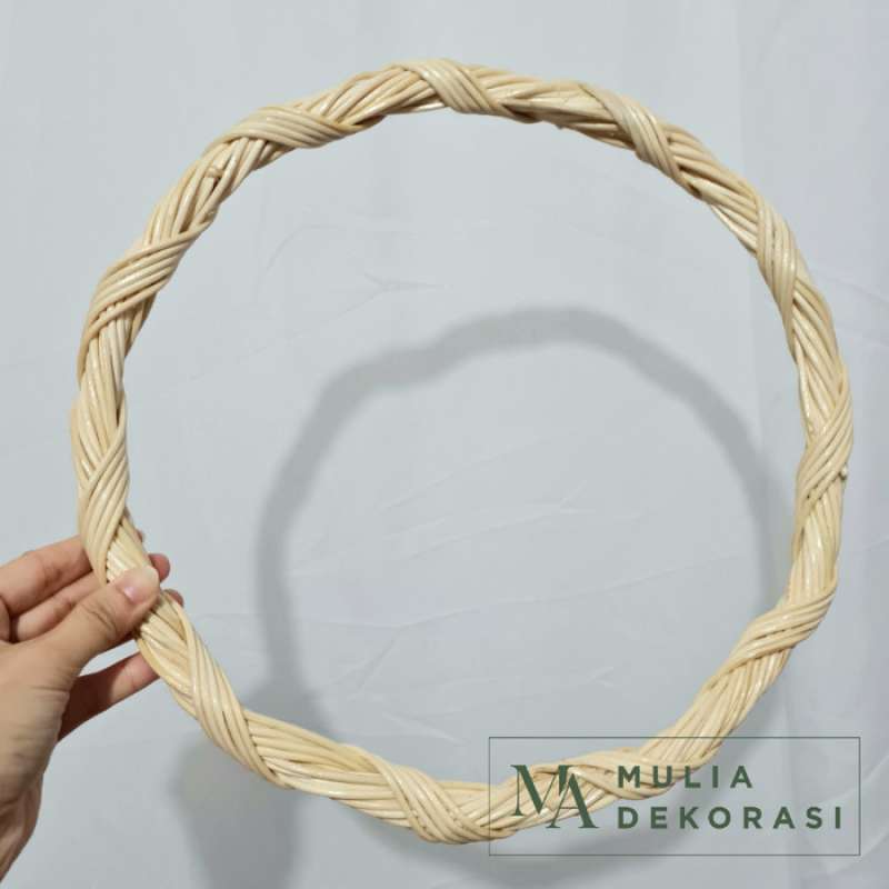 Promo Ring Rotan Lingkaran Dekorasi Backdrop Lamaran Nikahan + Inisial ...