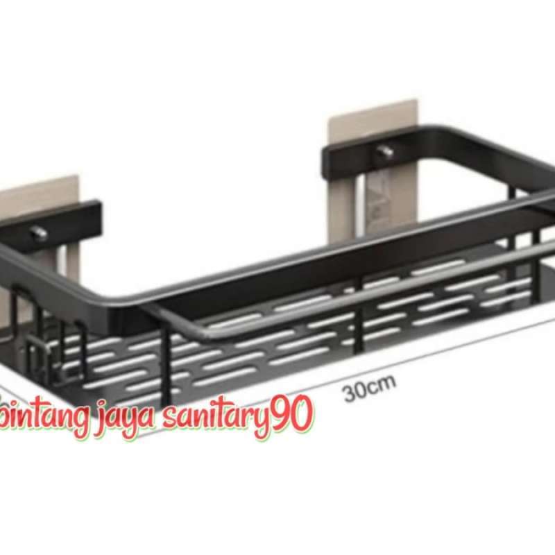 Promo Rak Sabun Datar Aluminium Hitam Rak Sabun Botol Aluminium Hitam ...