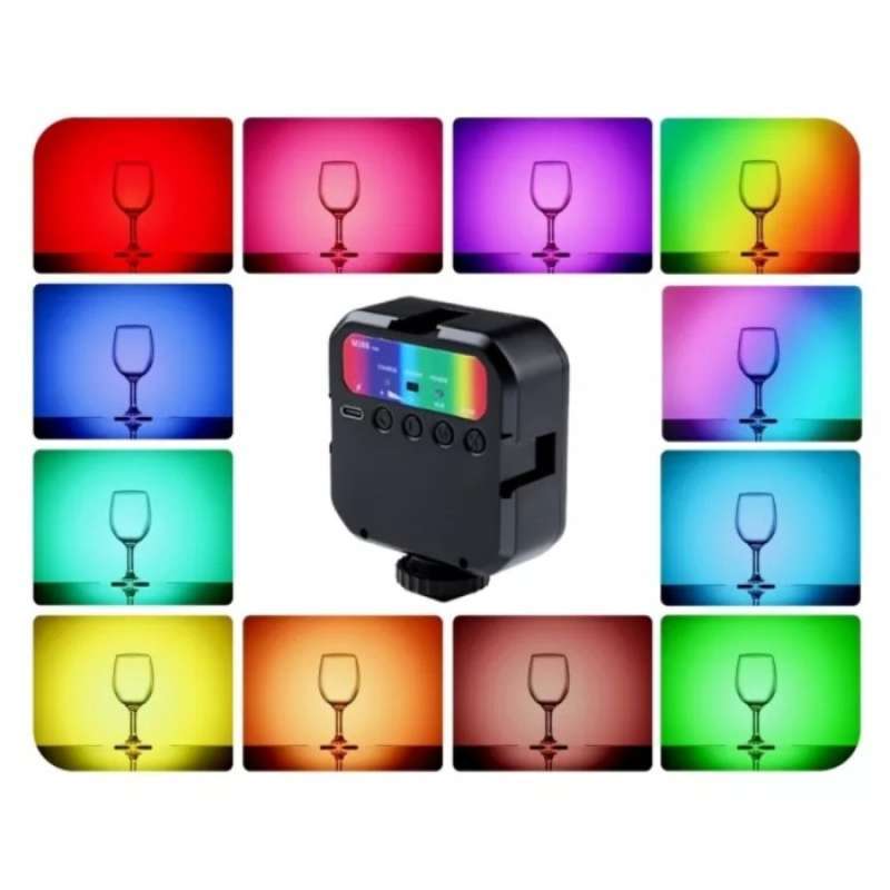 Promo Lampu Kamera Mini Rgb Led Portable Photo Video Light 2000 Mah ...
