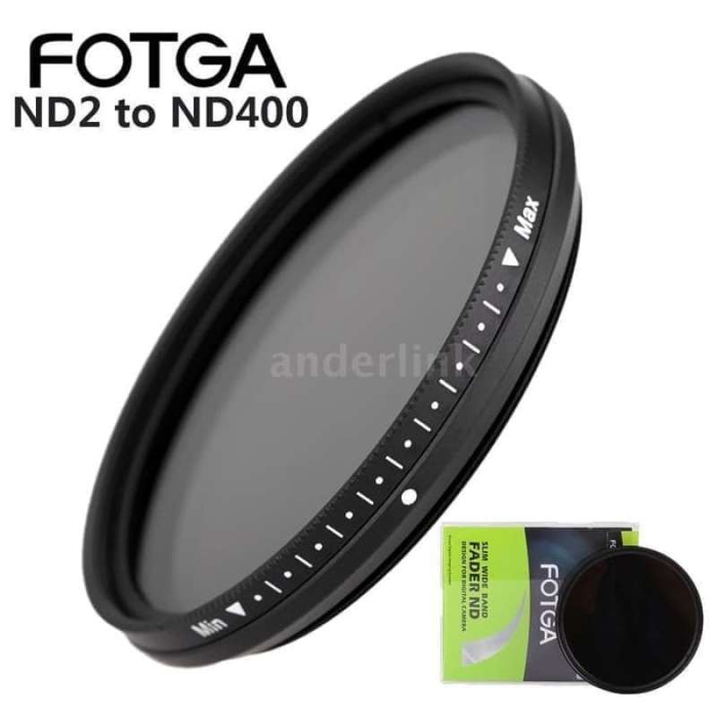 Promo Fotga 58mm Slim Fader Variable Nd Filter Nd2 To Nd400 Diskon 23% Di Seller Mettaria Store ...