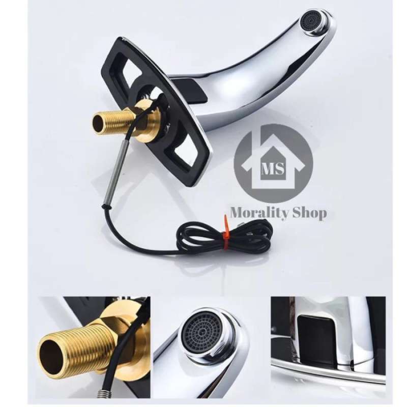 Promo Kran Sensor Wastafel Kuningan 38-keran Air Otomatis Listrik Acd ...