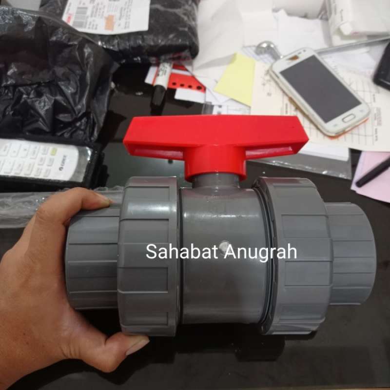 Promo Ball Valve Double Union 3 Inch Pvc // Ball Valve True Union ...