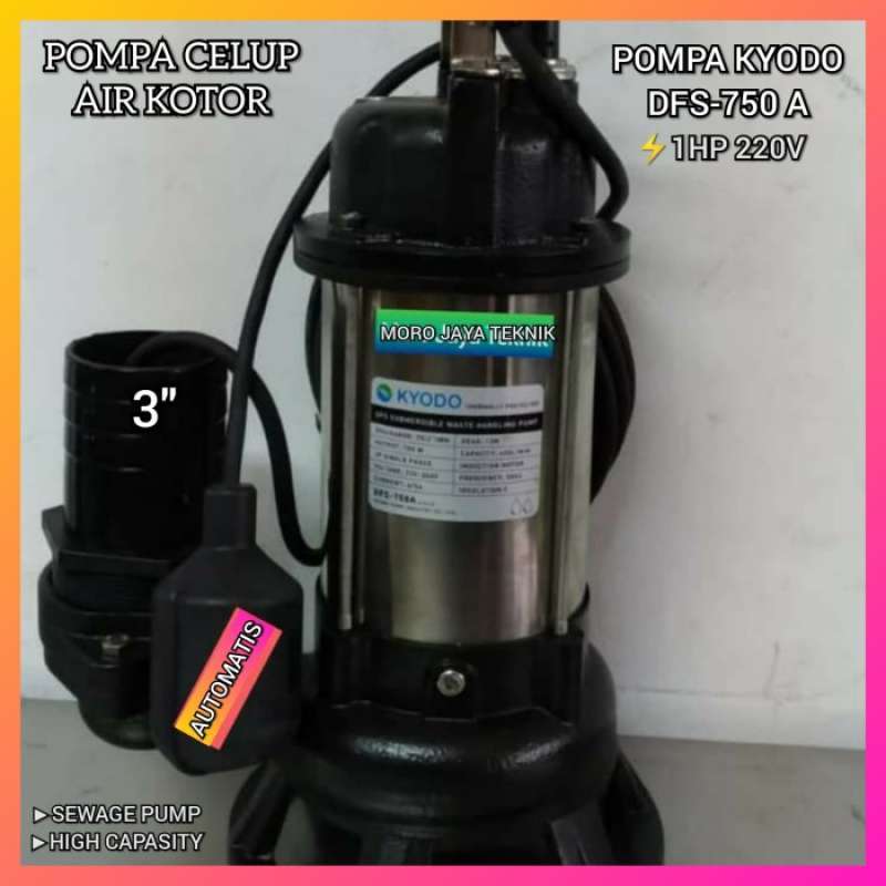 Promo Pompa Air Kotor Kyodo Dps-750a Pompa Celup 1hp 220v Submersible Pump Diskon 23% Di Seller ...