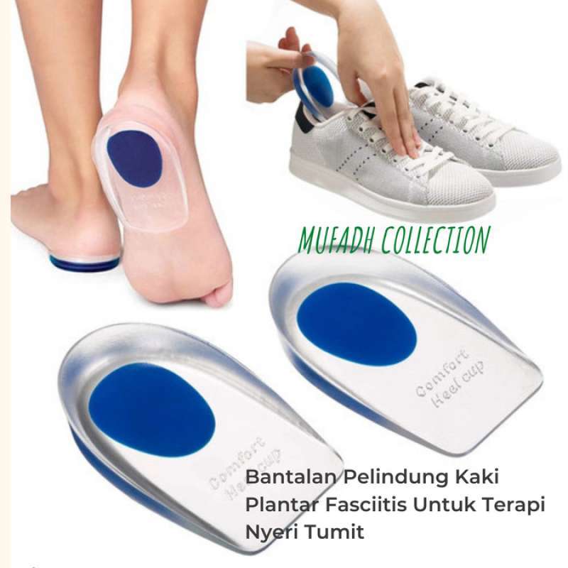 Jual Insole Sepatu Silicon Gel Alas Pelindung Tumit Terapi Plantar ...