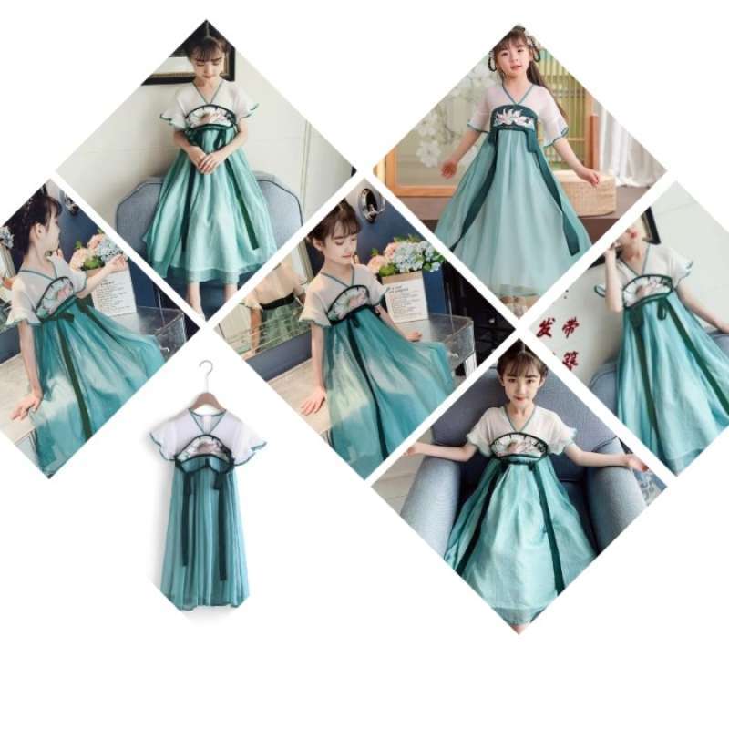 Jual Hanfu Kimono Hanbok Cheongsam Qipao Wanita Anak Dress Tradisional ...