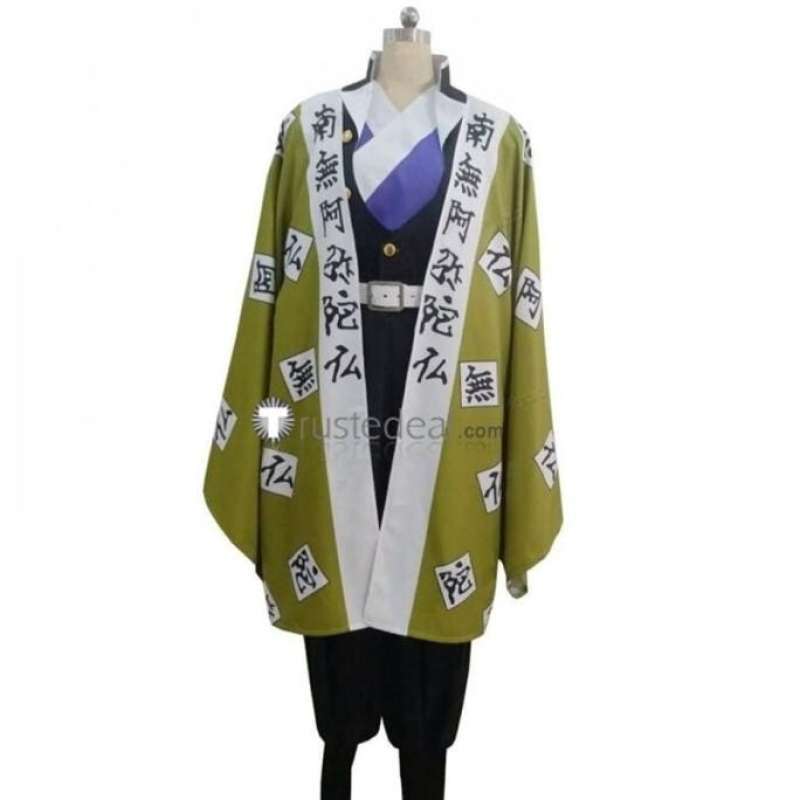 Jual Costume Cosplay Gyomei Himejima Kimetsu No Yaiba Haori Yukata ...