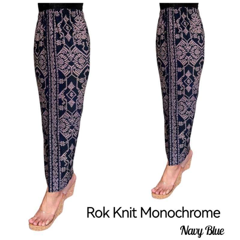 Jual Rok Knit Stretch Diorama Songket Bali Monochrome Di Seller Zenin ...