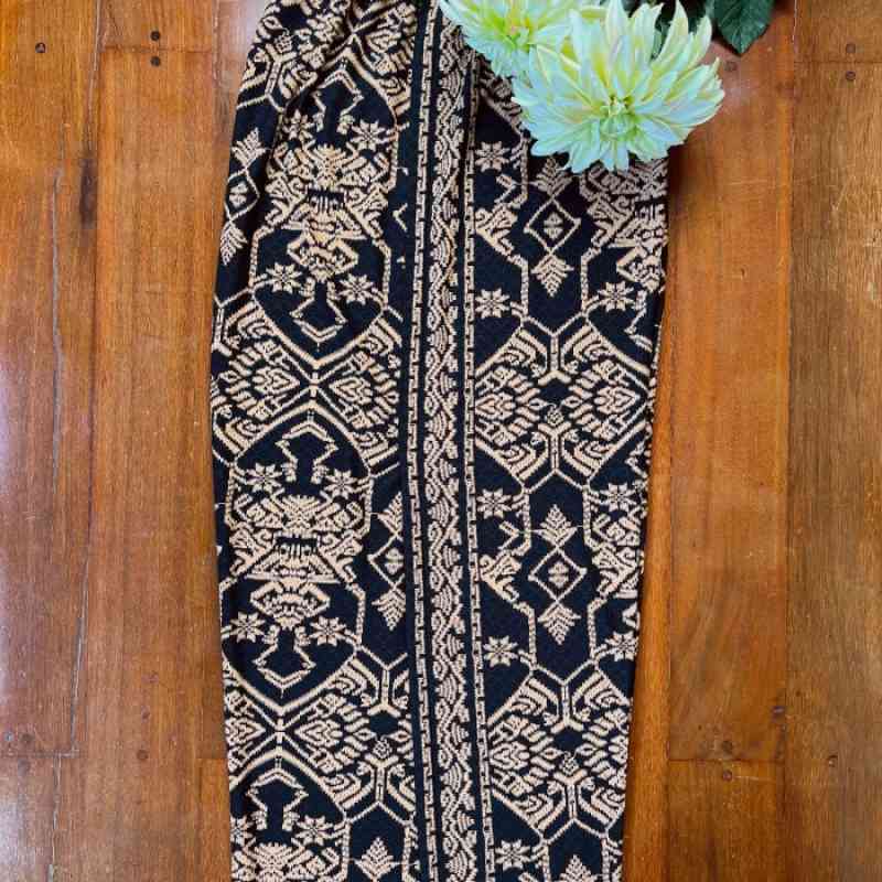 Jual Rok Knit Stretch Diorama Songket Bali Monochrome Di Seller Zenin ...