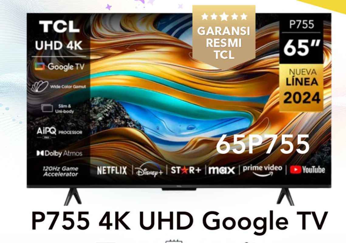 Jual Tv Tcl 65p755 4k Uhd Tv 65 Inch Google Tv + Packing Kayu Di Seller ...