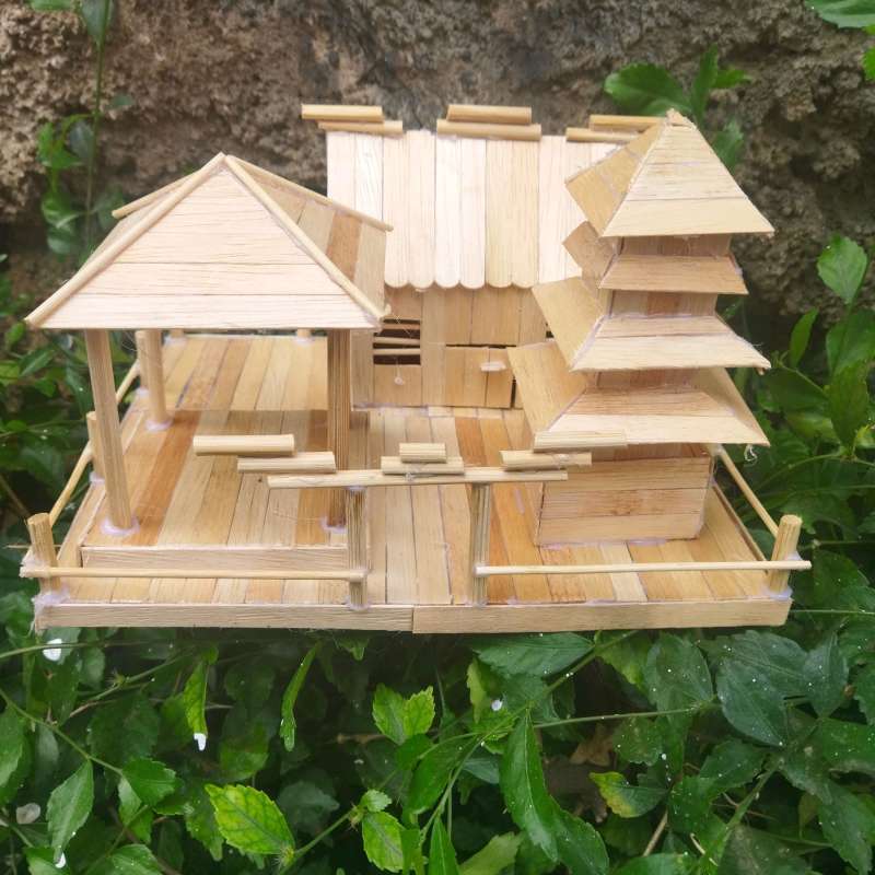 Promo Miniatur Rumah Adat Bali Kumplit Stik Eskrim Led Diskon 25% Di ...