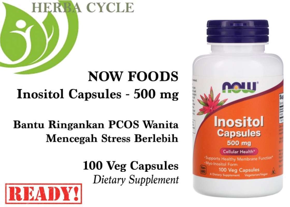 Promo Now Food Inositol Capsules 500mg 100cap Cegah Stress Cemas ...