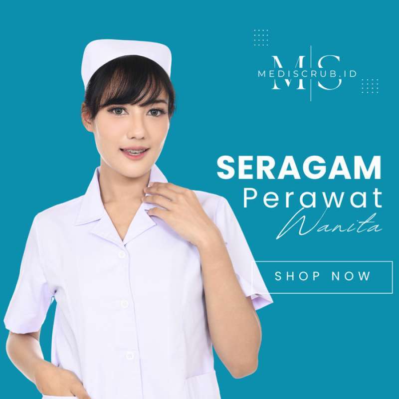 Jual Baju Dinas Perawat Kerah Rever Seragam Dokter Nakes (top & Pants ...