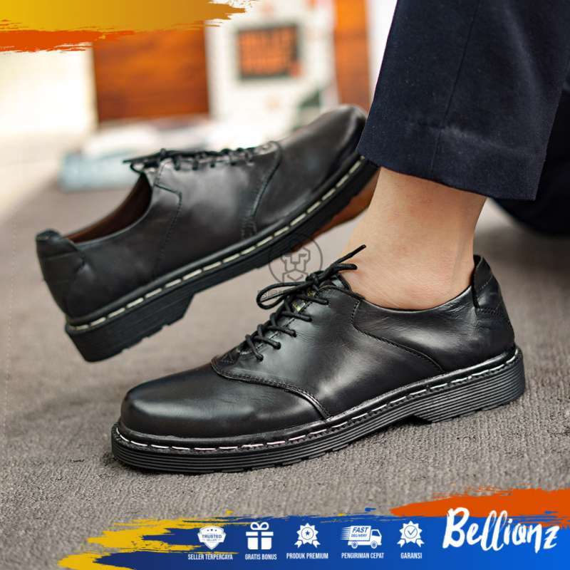 Promo Mvs X Hdger Loafers Pria Kulit Formal Sepatu Docmart Oxford Kerja ...