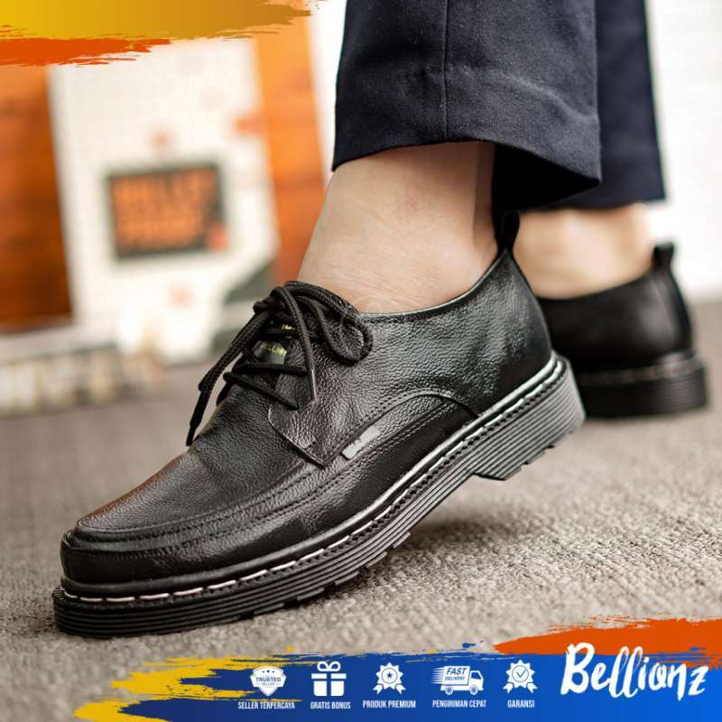 Promo Mivaso X Oslo Sepatu Kasual Pria Kulit Asli Pantofel Kerja Kantor ...