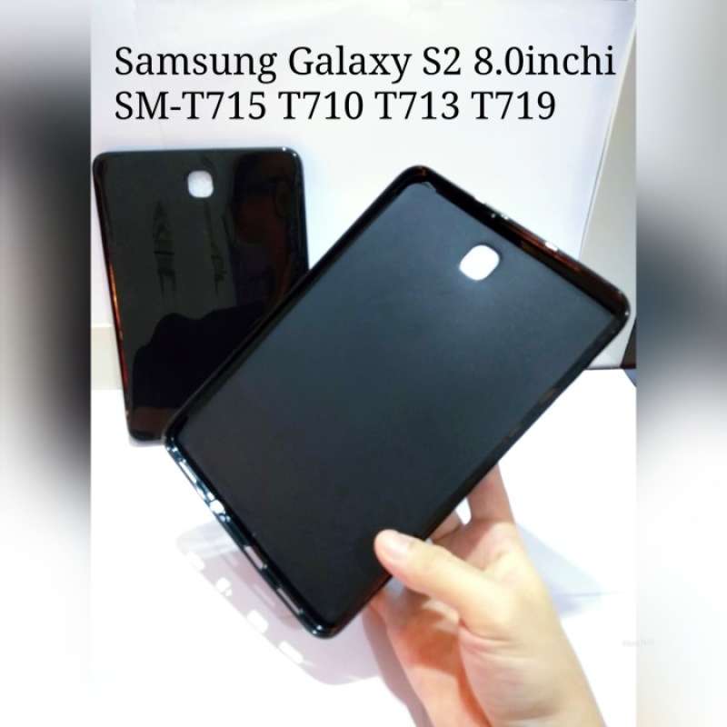 Promo Samsung Tablet Tab S2 8.0inchi T715 T710 T719 T713 Softshell Silicon T - Sil Polos Hitam ...