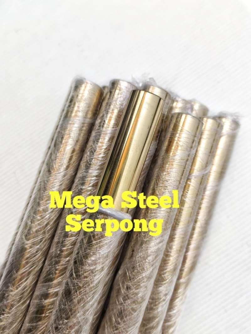 Promo Pipa Stainless Steel Bulat Gold 1 Inch / 2.5 Cm, Pjg 3 Meter ...