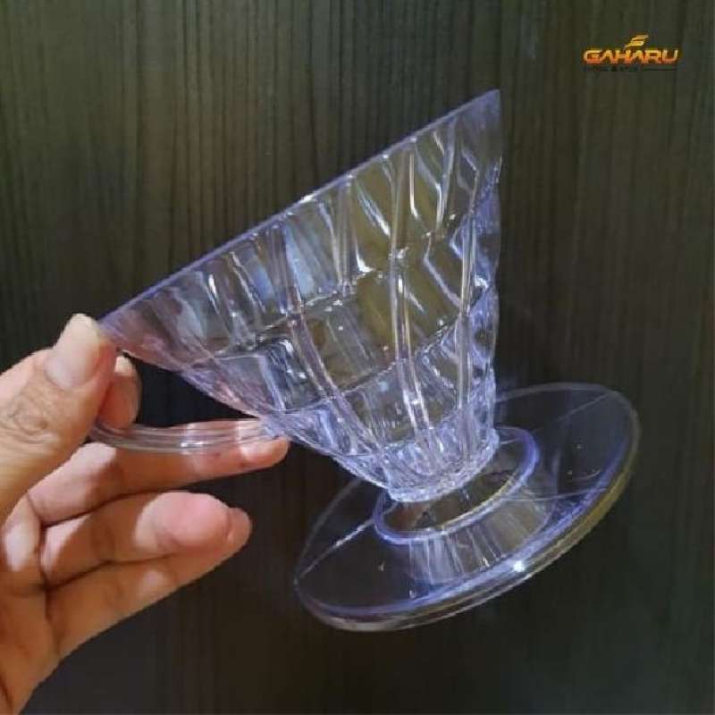Jual V60 02 Akrilik Transparan Alat Penyaring Kopi Tanpa Ampas Coffee ...