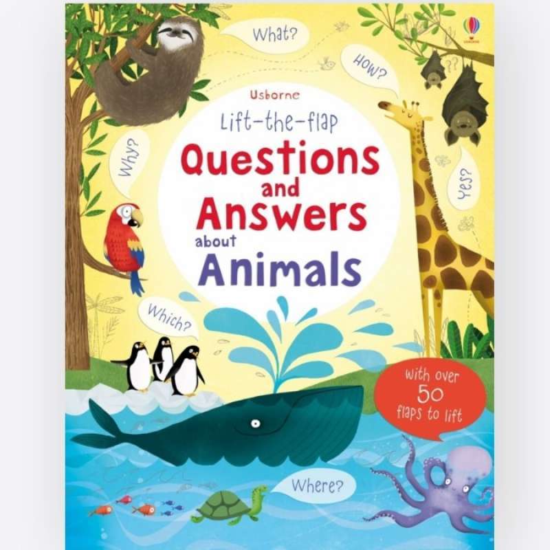 Promo Ori Usborne Question And Answers About Animals Diskon 21% Di ...