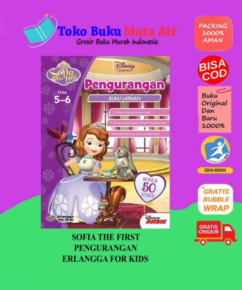 Promo Disney Learning Sofia Pengurangan Scholastic Erlangga For Kids ...