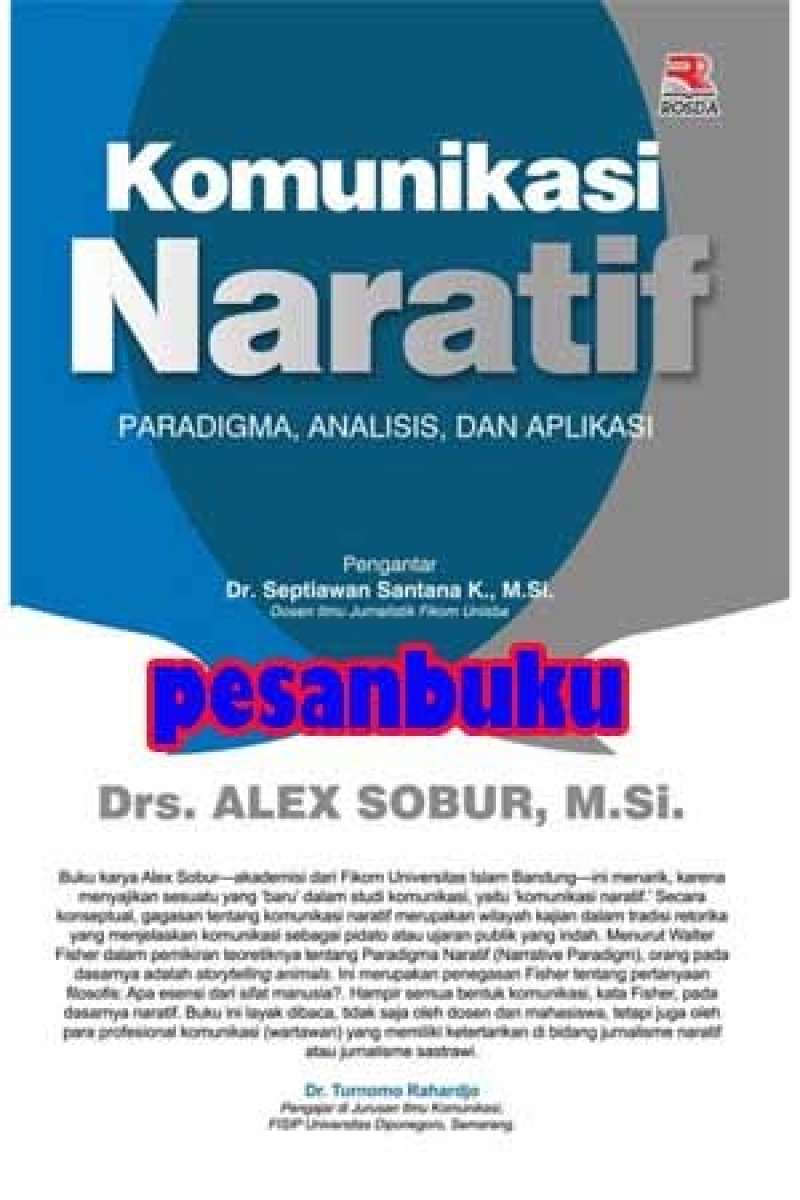 Promo Buku Komunikasi Naratif Paradigma Analisis Dan Aplikasi - Alex ...