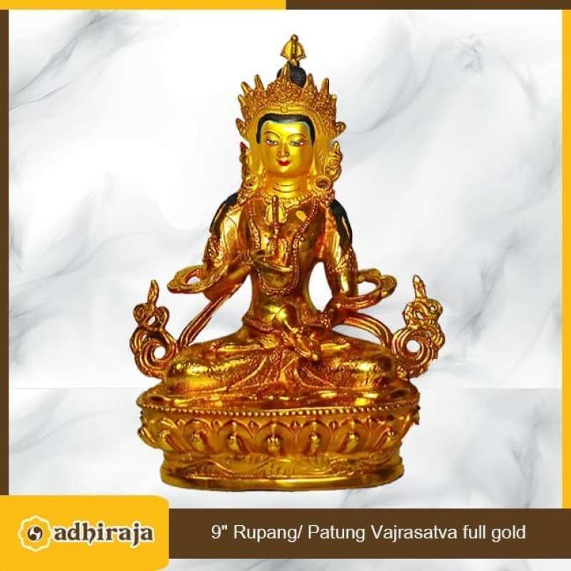 Promo Rupang Patung Arca Vajrasattva Kuningan 9 Full Gold Diskon 23% Di ...