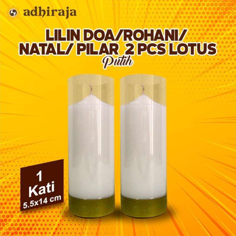 Jual Lilin Doa Rohani / Tulip Candle Natal Katolik Putih Polos 14cm ...
