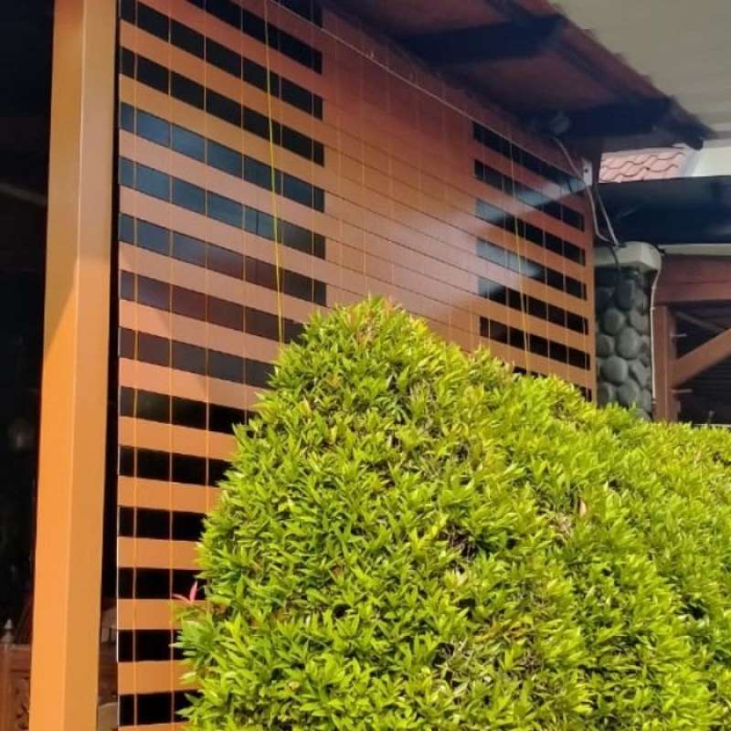 Jual A7 Tirai Kerey Kayu Outdoor Ukuran Permeter Persegi,lengkap Tali ...