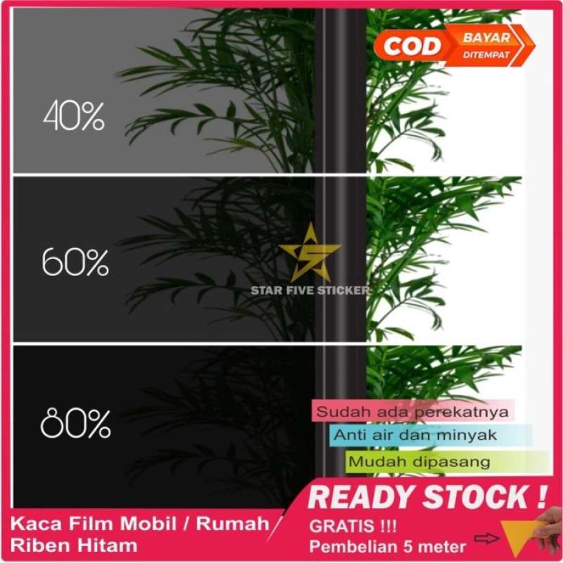 Jual Stiker Sticker Kaca Film Jendela Rumah Anti Panas Tidak Tembus ...