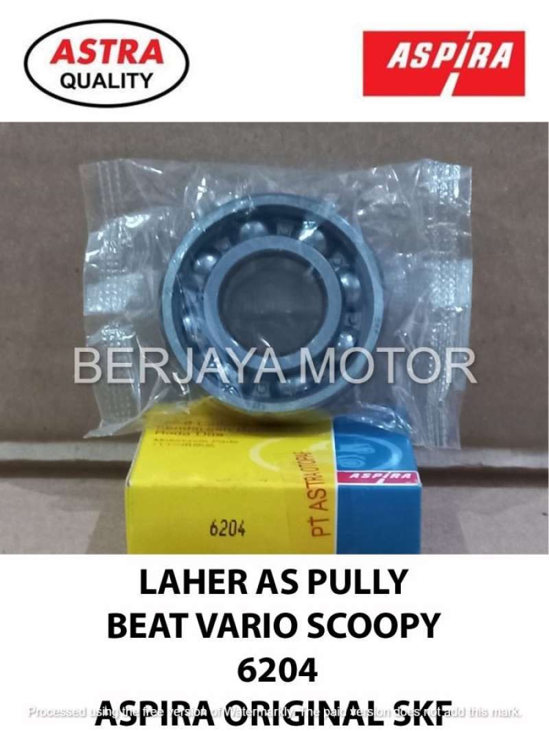 Jual Laher Bearing As Pully Honda Beat / Vario / Scoopy 6204 Aspira Di ...