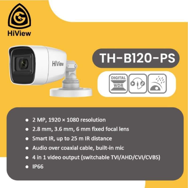 Promo Hiview Th B120 Pc 2mp Outdoor Full Hd Camera Diskon 23% Di Seller Guinevere Store - Kebon ...
