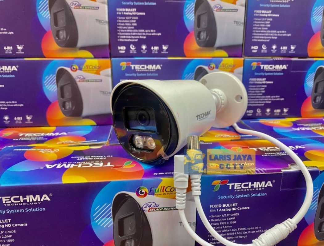 Promo Kamera Cctv Full Color Techma Hd Outdoor Tcm-a1620fc 2mp/1080p ...