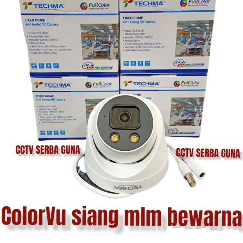 Promo Techma Kamera Cctv Indoor Full Color Tcm A5621fc 2mp Colorvu ...