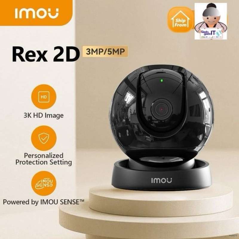 Promo Kamera Cctv Imou Rex 2d 3mp 5mp Smart Wifi Ip Camera Dome 360 ...