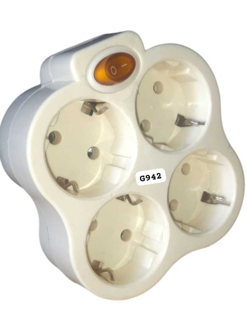 Jual G942 Original Stop Kontak 4in1 Steker Multi 4 Lubang Dan Switch On ...
