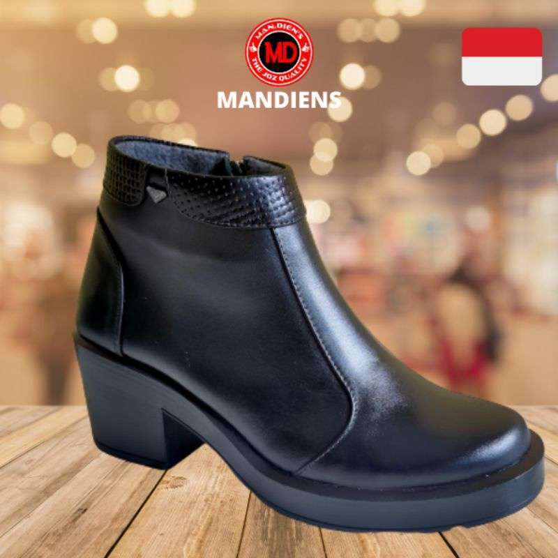 Promo Crewger Sepatu Boots Wanita Kulit Asli Medali Pdh01 7cm Model Pdl ...