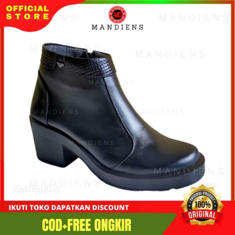 Promo Crewger Sepatu Boots Wanita Kulit Asli Medali Pdh01 7cm Model Pdl ...