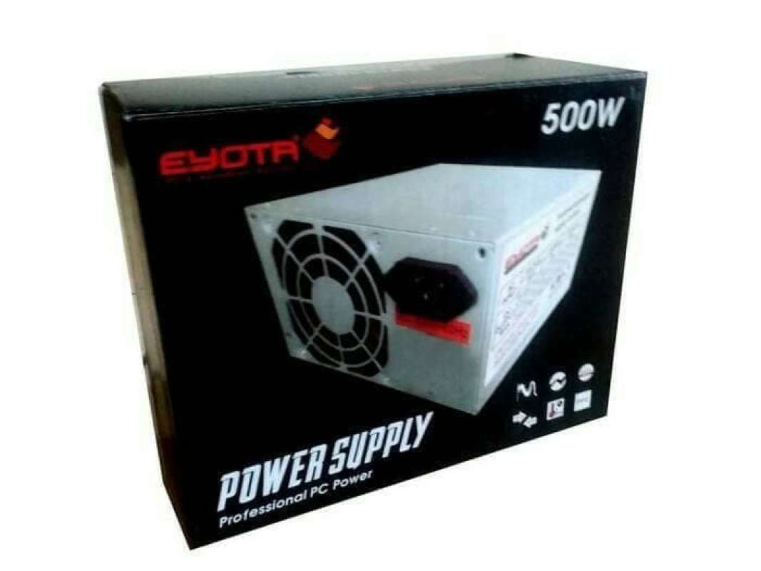 Promo Power Supply Eyota 500 Watt Std Atx 8cm Fan For Pc Cpu - Psu 500w 80mm Diskon 23% Di ...