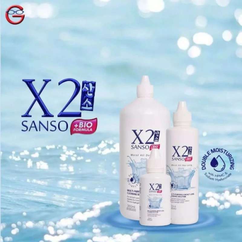 Jual Air Softlens Cairan Softlens X2 Sanso 60ml 120ml 360ml - 120 Ml Di ...